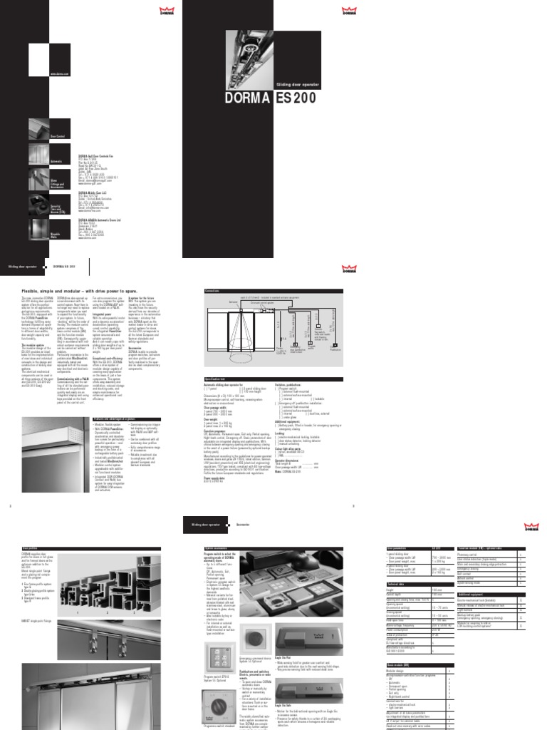 ES200 GB (New) | PDF | Door | Switch