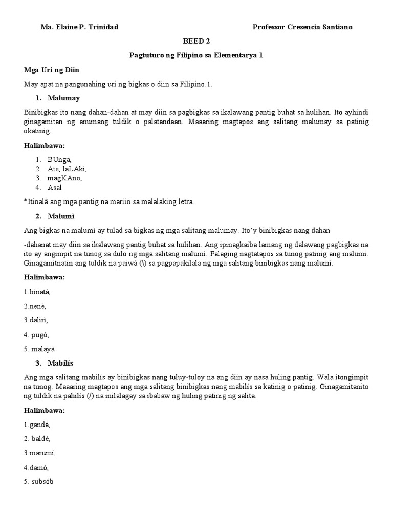 Assignment-Uri NG Diin | PDF