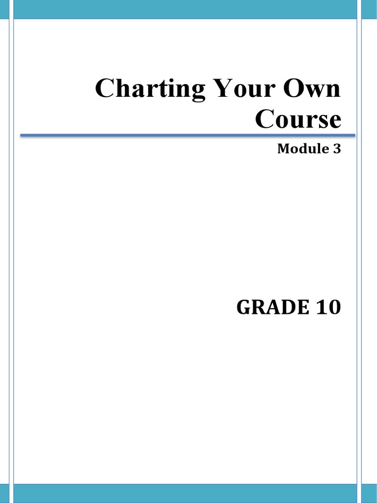 Charting Your Own Course M3 | PDF | Science, Technology, Engineering ...