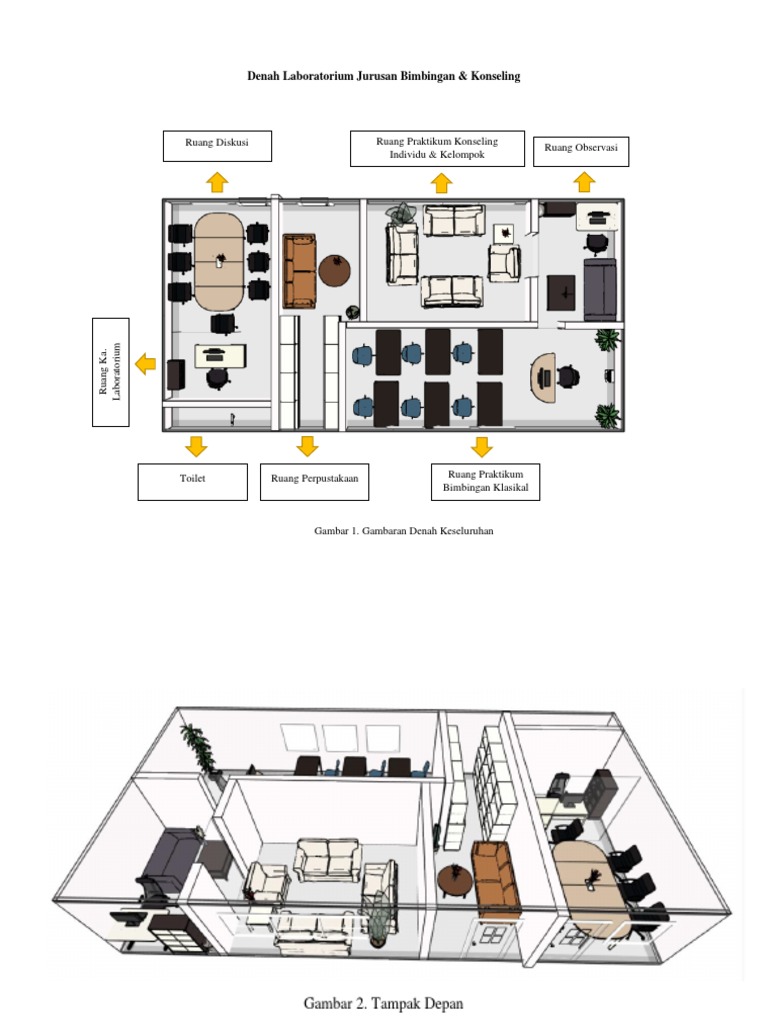 Denah Laboratorium Jurusan Bimbingan | PDF