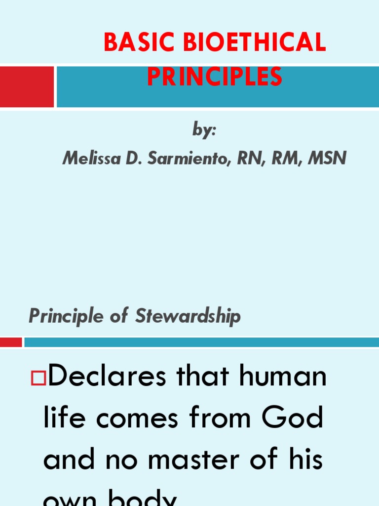 Basic Bioethical Principles | PDF