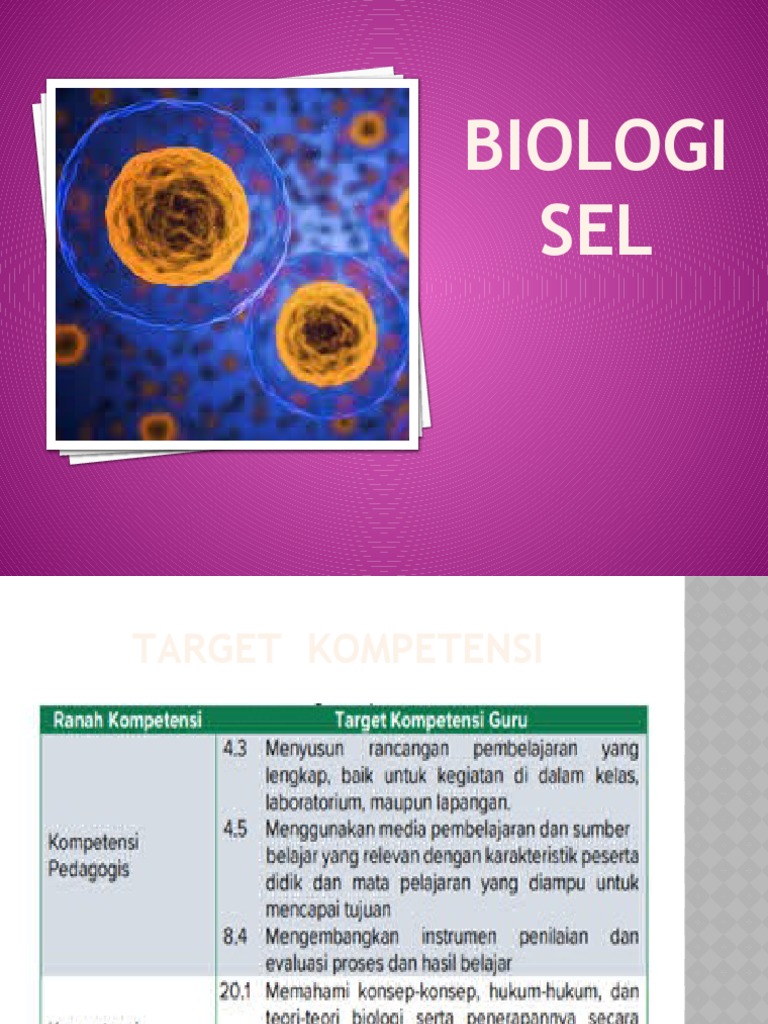Struktur Dan Fungsi Sel | PDF