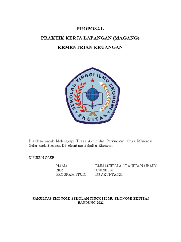 Proposal Magang Kemenkeu (Emmanuella) | PDF Proposal Magang Kemenkeu (Emmanuella) | PDF