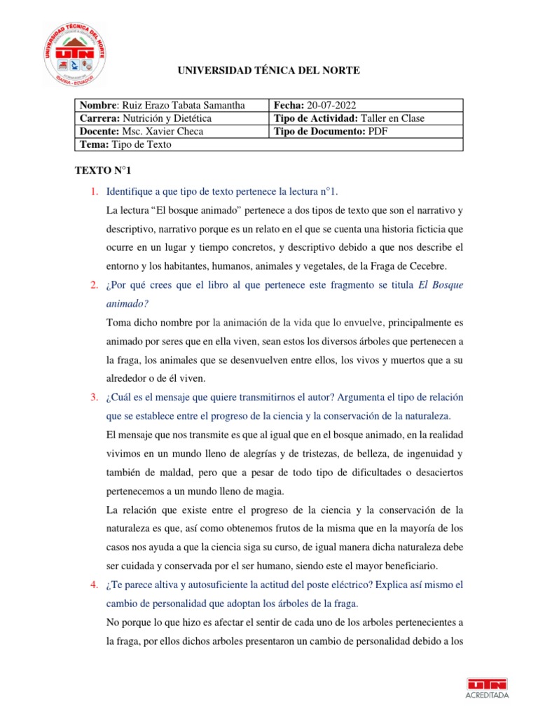 Ruiz - Erazo - Tabata - Samantha - TALLER 1 - EOE - SO4 | PDF | esquimal | Alimentos