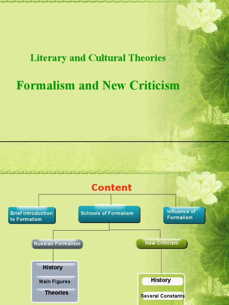 Formalism and New Criticism | PDF | Cognitive Science | Literary Theory