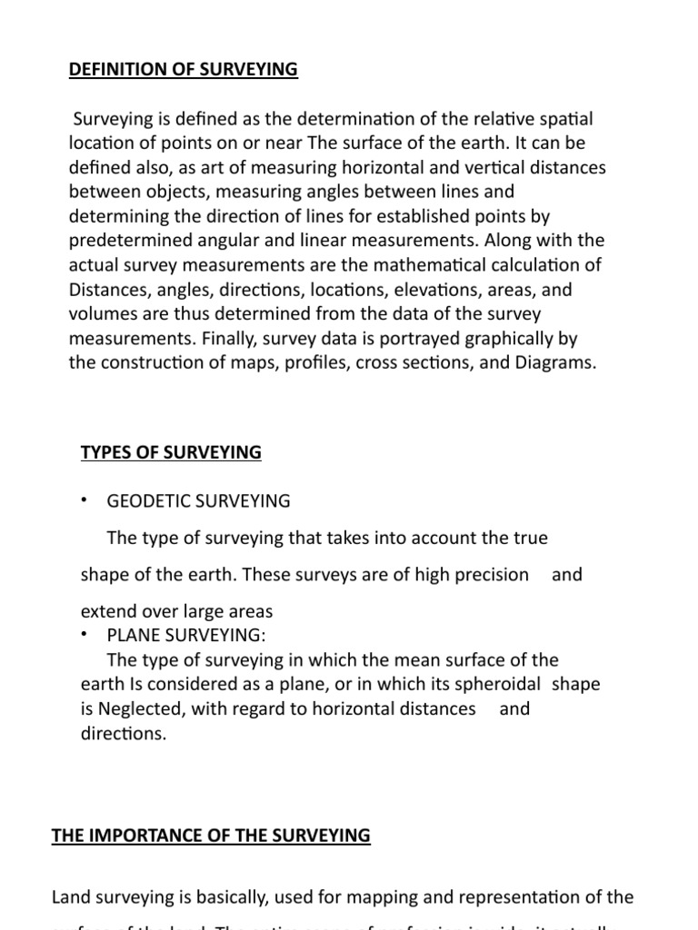 Mine Survey Slide 1 | PDF | Surveying | Compass