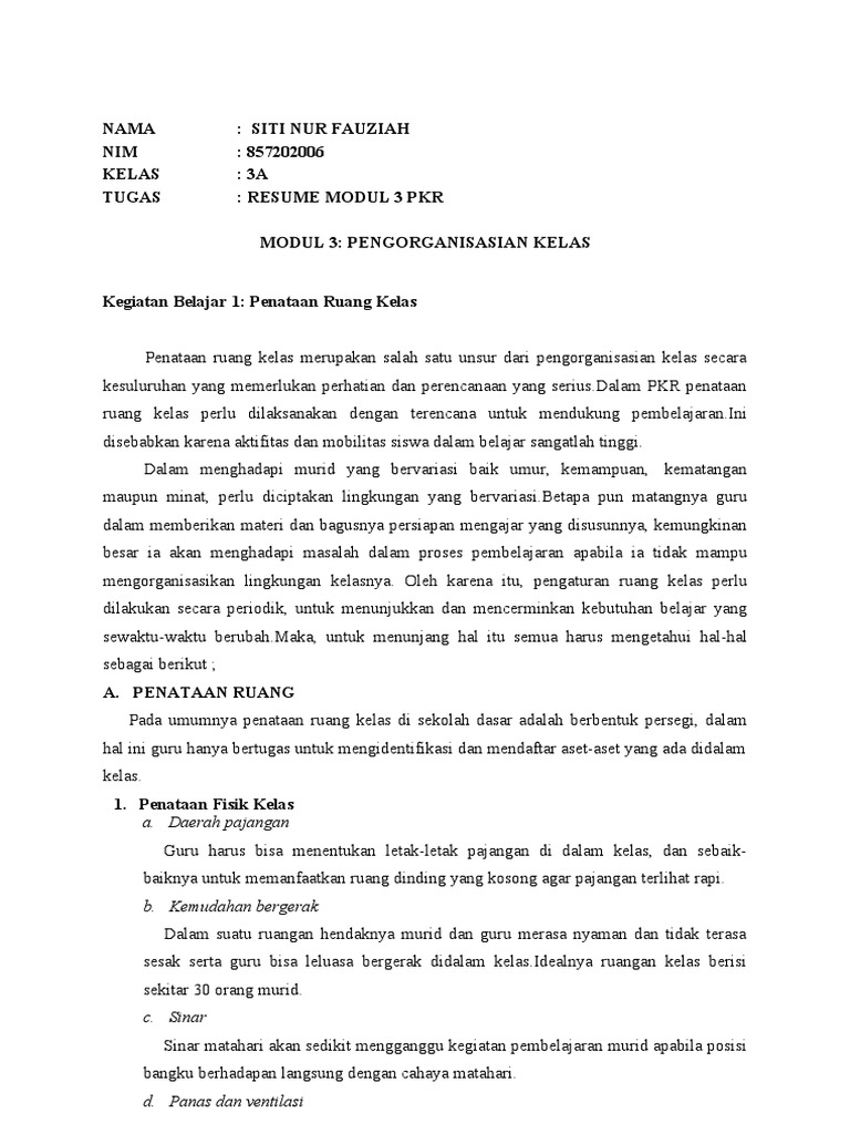 Resume Modul 3 | PDF | Karier & Perkembangan
