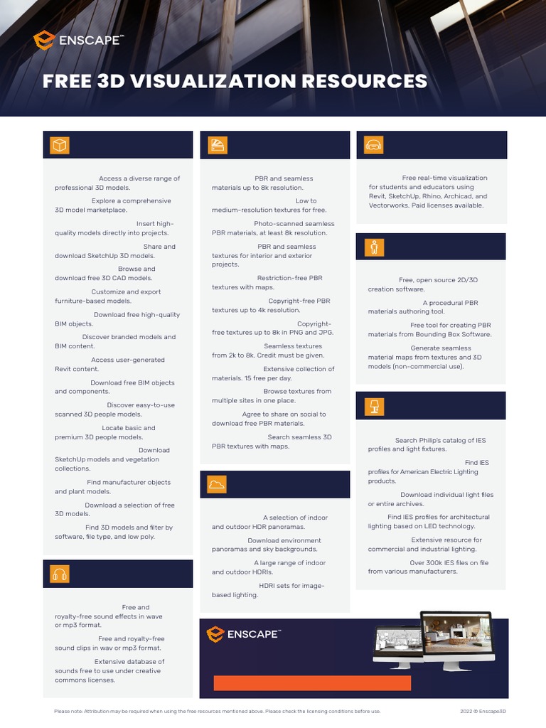 Free 3D Visualization Resources: 3D Models Materials & Textures Real ...