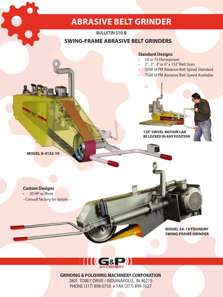 Abrasive Belt Grinder | PDF | Belt (Mechanical) | Grinding (Abrasive ...