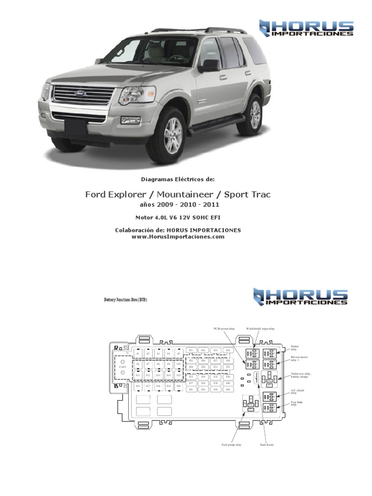 Ford Explorer 2010 | PDF | Vehículo de motor | Tecnologías automotrices