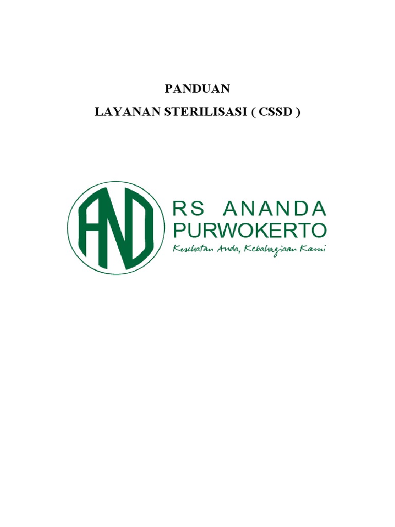 Panduan CSSD | PDF | Griya & Taman