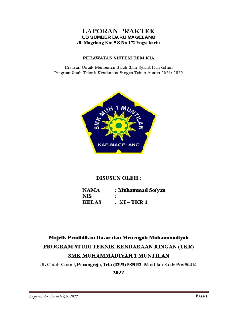Perawatan Sistem Rem KIA Prakerin TKR | PDF | Bisnis | Seni