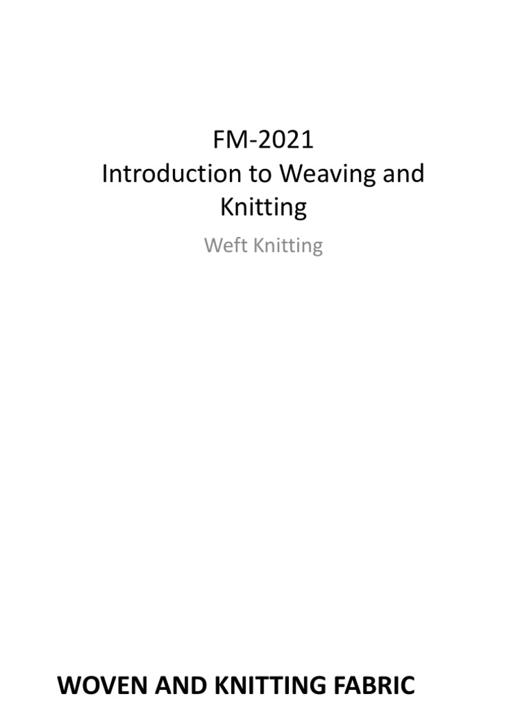 Types of Warp Knitted Fabrics | PDF