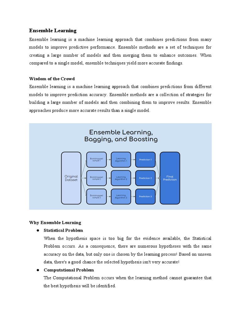 Ensemble Learning | PDF | Statistical Classification | Machine Learning