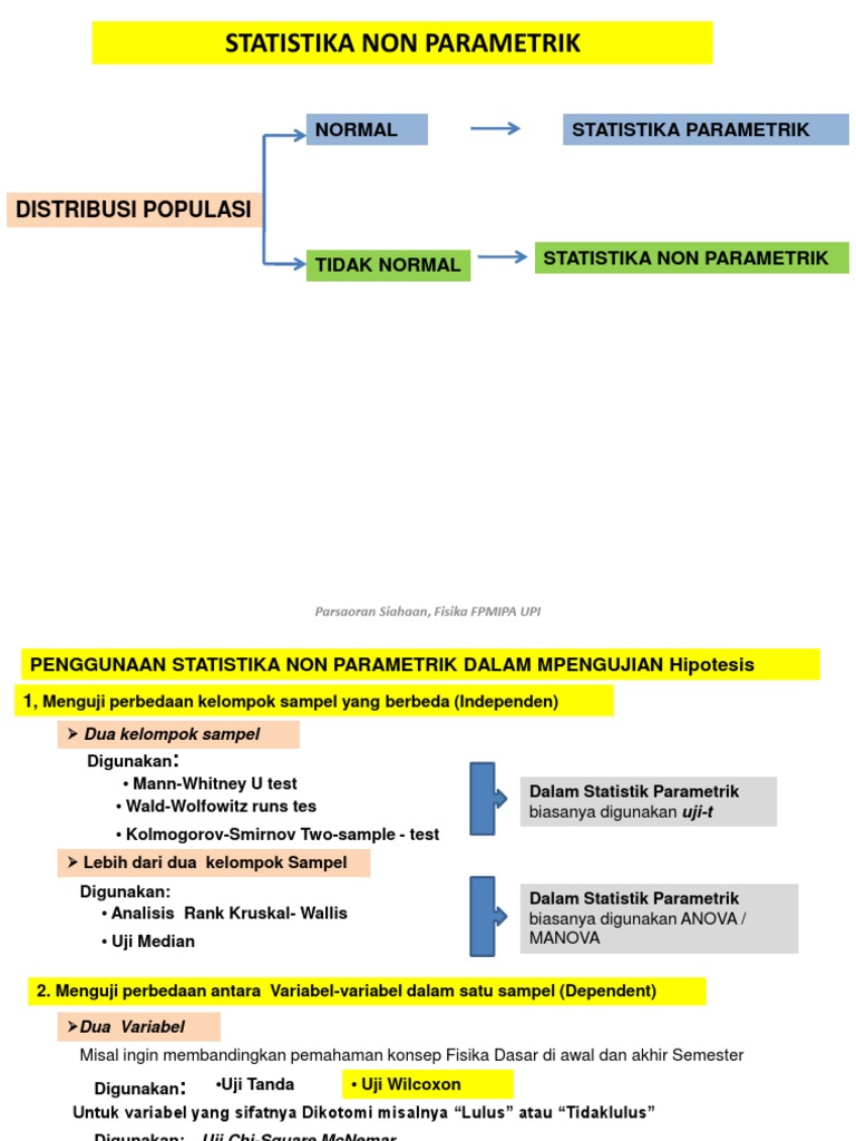 Statistika Non Parametrik | PDF
