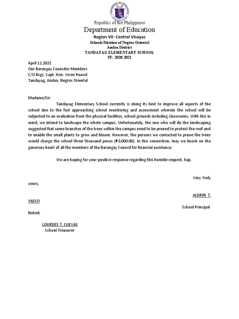 Barangay Request | PDF