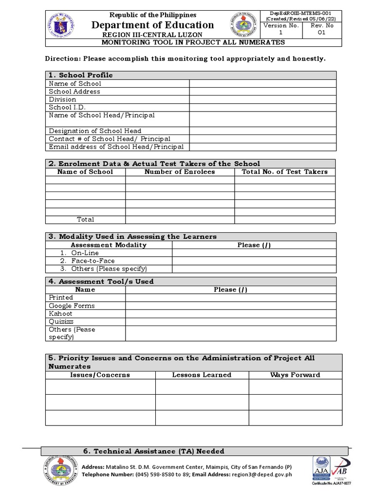 Pan Monitoring-Tool | PDF | Education Theory | Communication