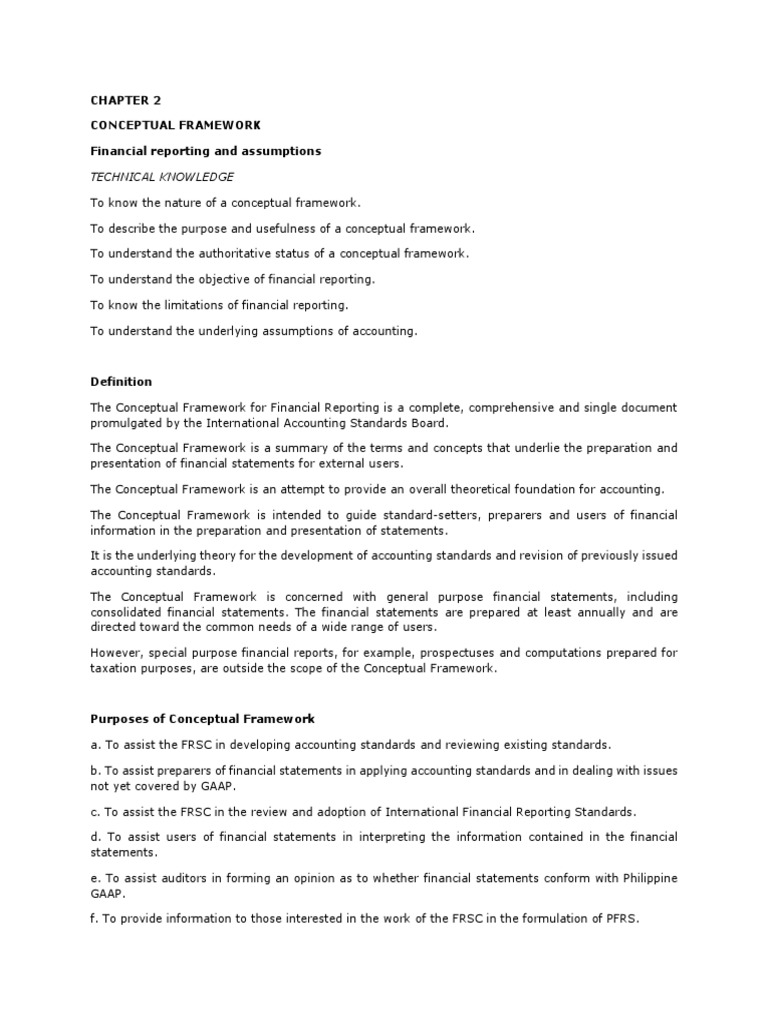Chapter 2 - Conceptual Framework | Download Free PDF | Financial ...