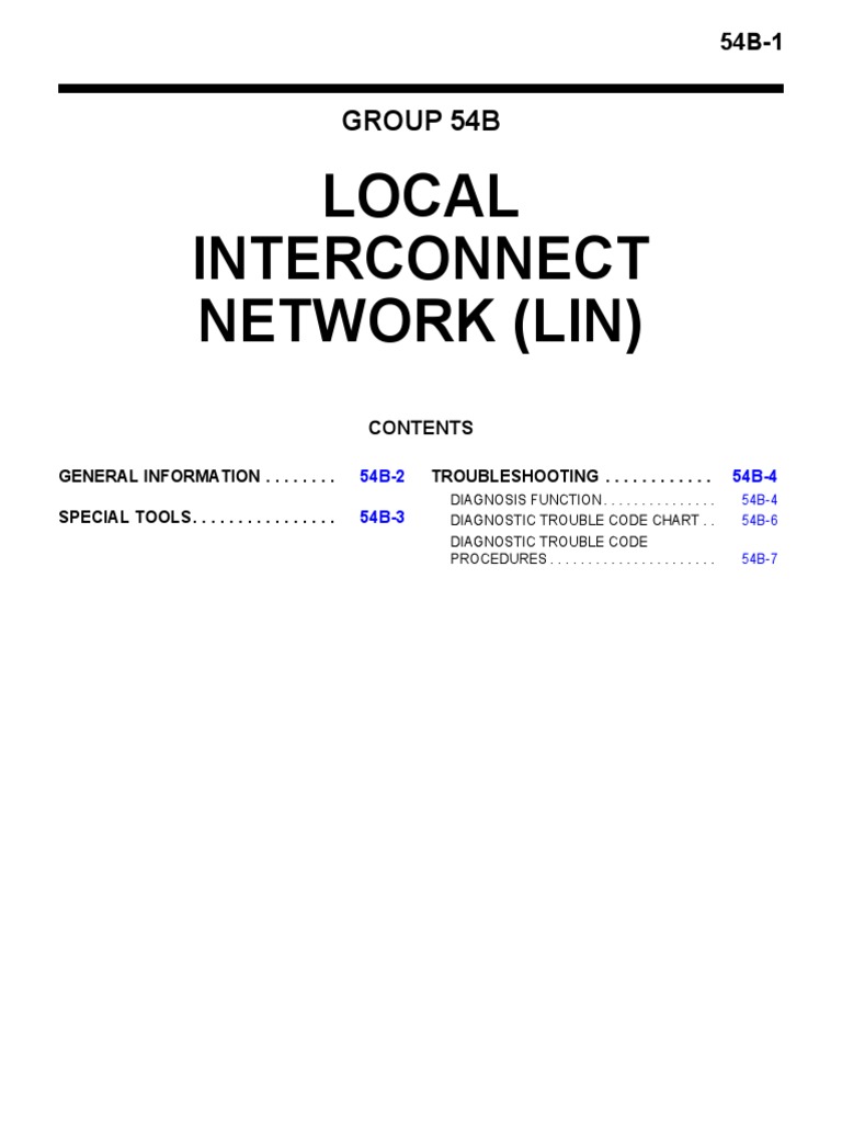 Local Interconnect Network (Lin) | PDF | Electrical Connector ...