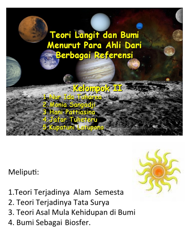 Teori Penciptaan Alam Semesta | PDF