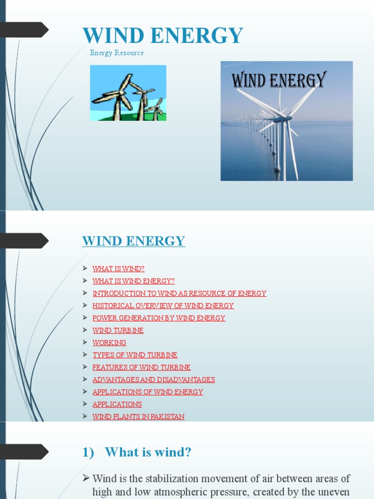 Wind Energy | PDF | Wind Power | Wind Turbine