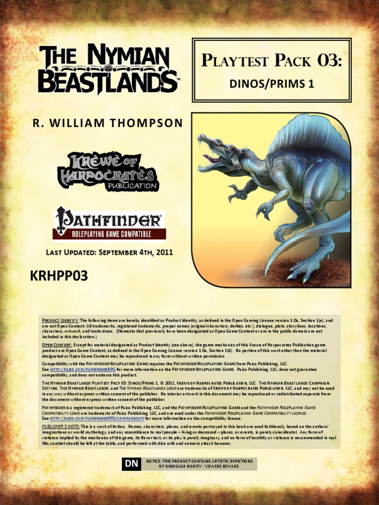 Krhpp03: Dinos/prims 1 | PDF | Dinosaurs