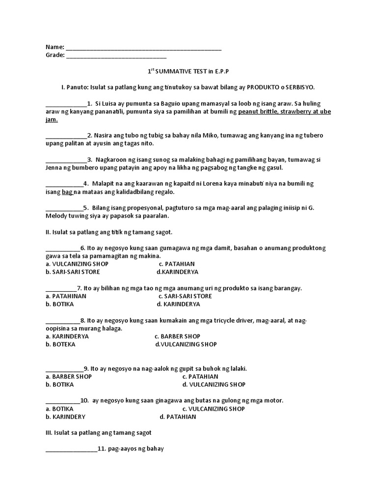 summative-test-grade-5 | PDF