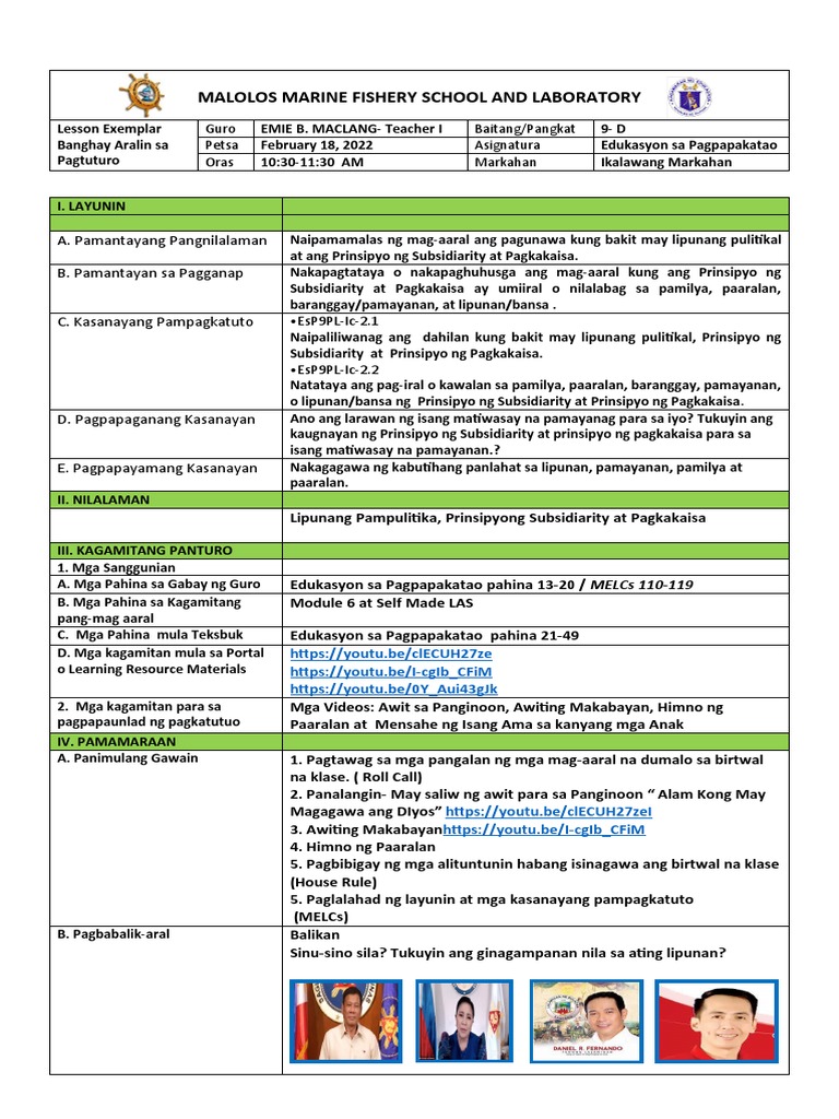 Esp 9 Exemplar | PDF