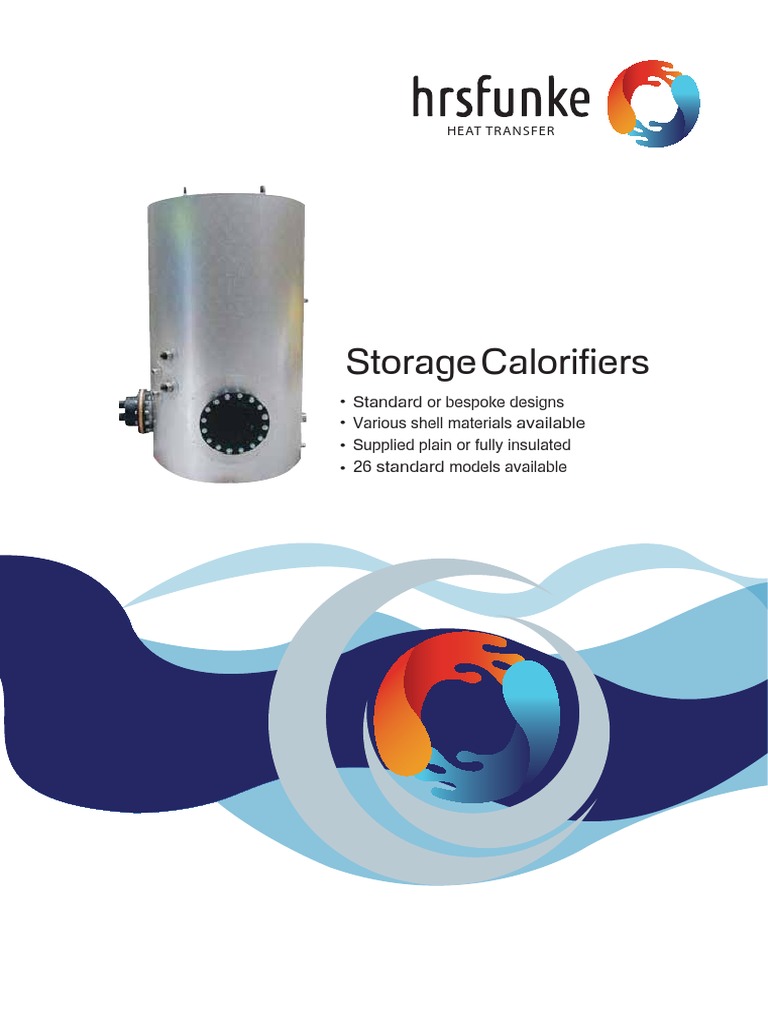 Storage Calorifier Profile Hrsfunke | PDF | Water Heating | Galvanization