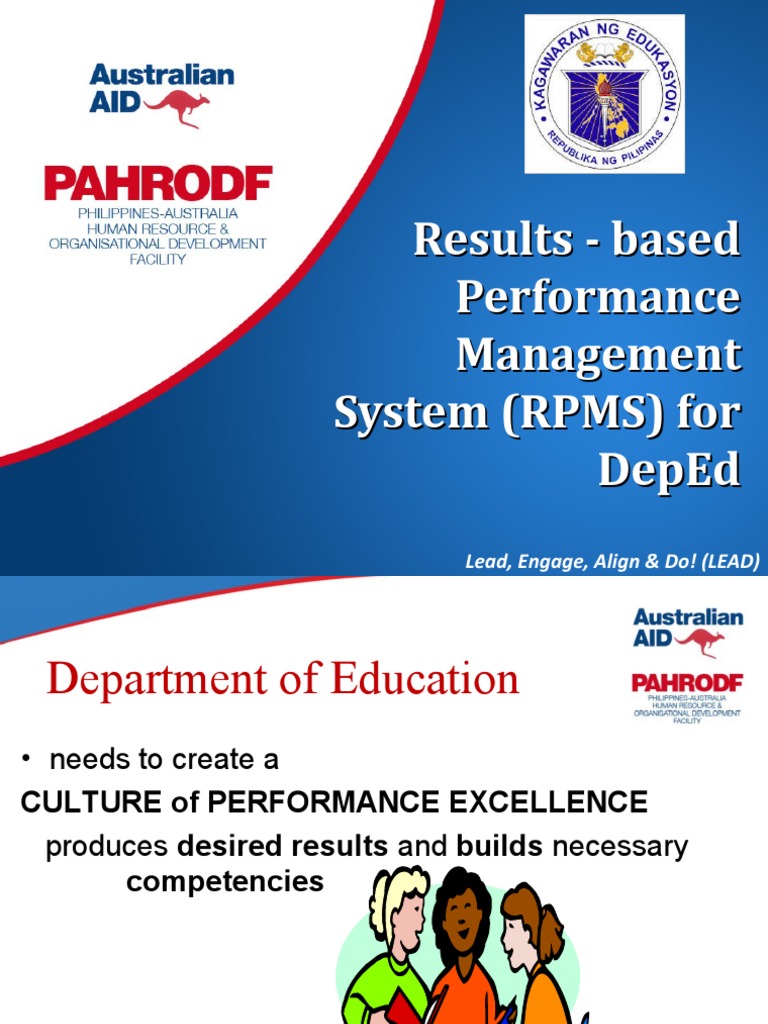 RPMS Framework for DepEd Performance Management | PDF | Goal ...