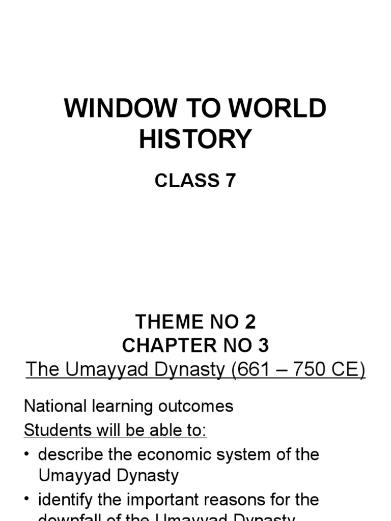 Window To World History | PDF | Caliphate | Arabs