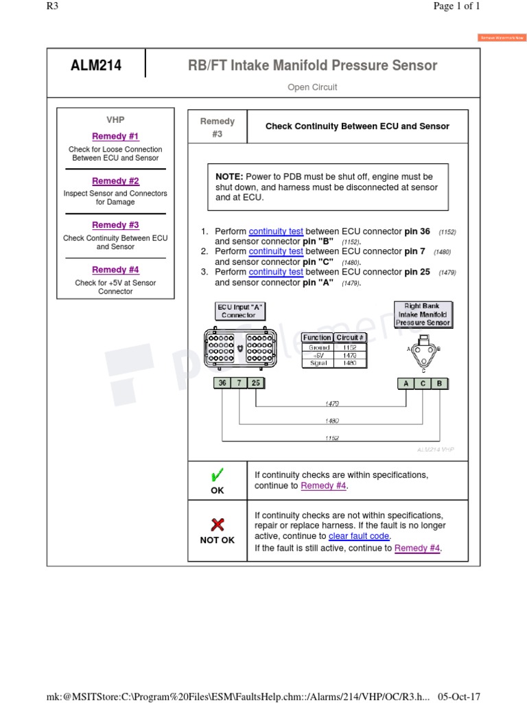 RB/FT Intake Manifold Pressure Sensor: VHP Remedy #3 | PDF