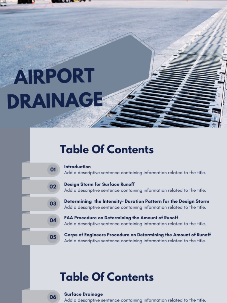 Airport Drainage | PDF | Storm Drain | Surface Runoff