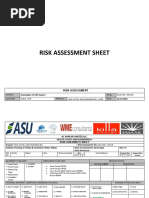 Lathe Machine Risk Assessment | PDF | Risk | Safety
