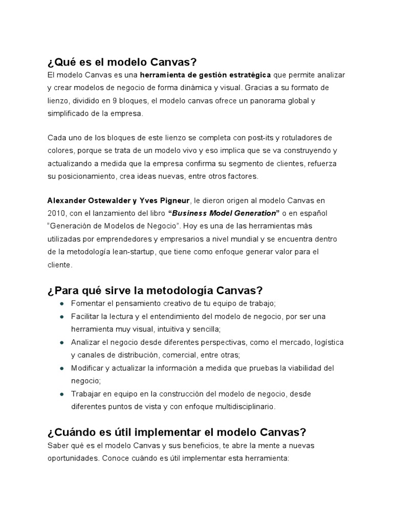 ¿Qué Es El Modelo Canvas | PDF | Business | Netflix