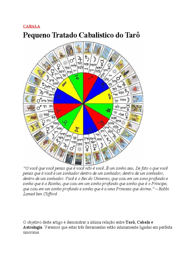 CABALA e Tarot | PDF | Zodíaco | Cabala