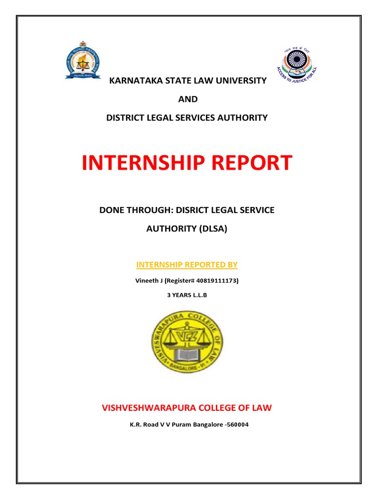 Internship Report | PDF | Lawsuit | Justice