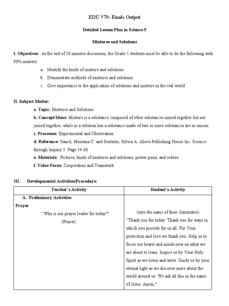 EDU 579-Finals Output | PDF | Mixture | Water
