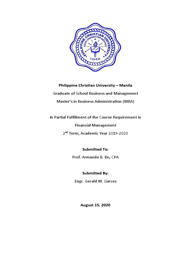 Financial Management Case Study Analysis | PDF | Equity (Finance ...