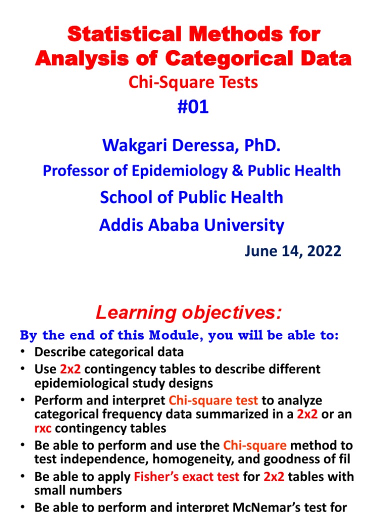Categorical Data Analysis Guide | PDF | Categorical Variable | Chi ...