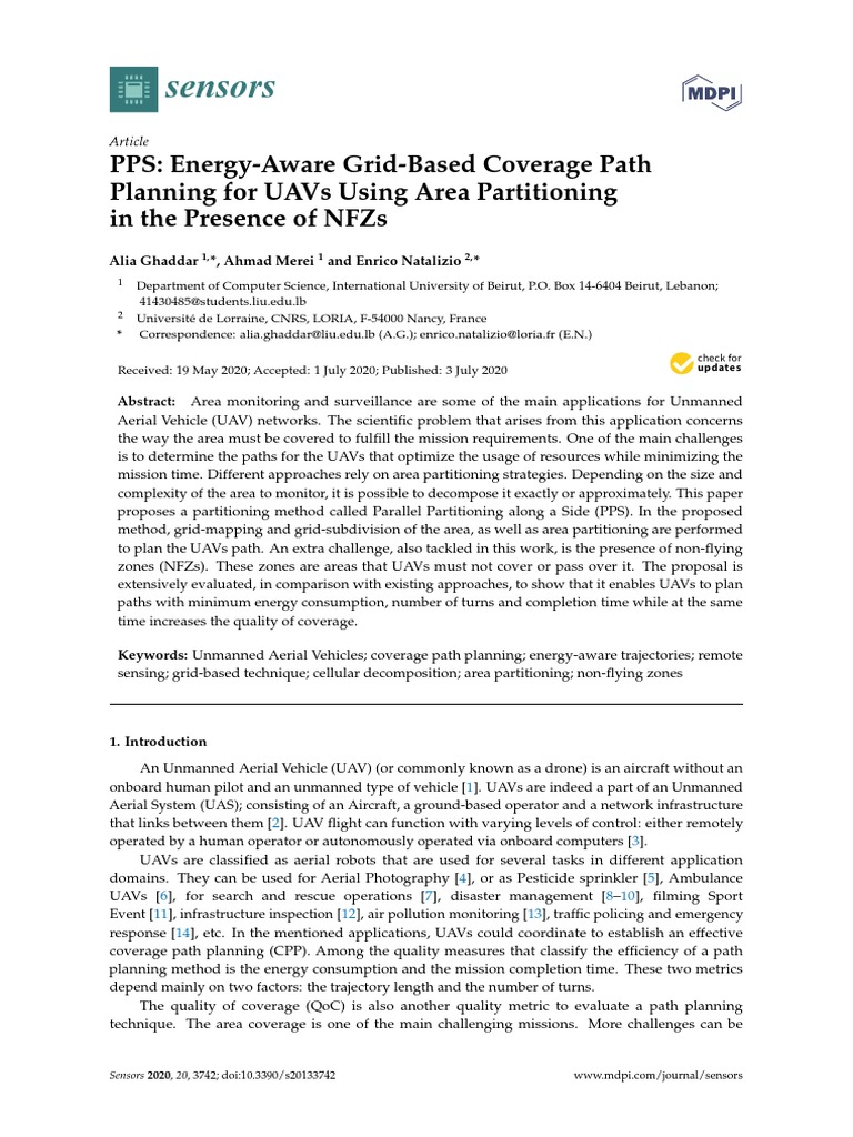 Pps Energy Aware Grid Based Coverage Path Planning Pdf Vertex