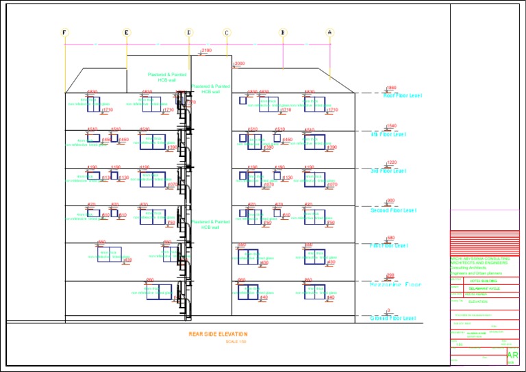 Plastered & Painted HCB Wall: Roof Floor Level | PDF | Buildings And ...