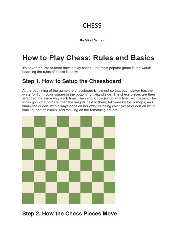 CHESS Rules | PDF | Chess | Game Theory