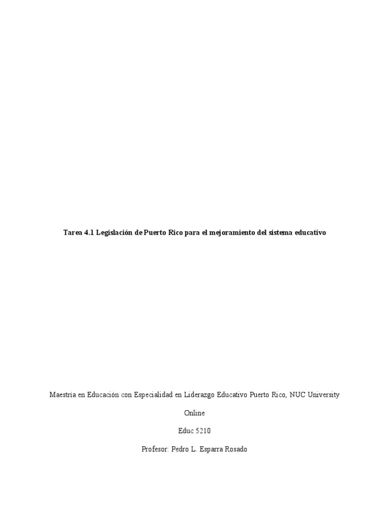 Leyes Educativas de Puerto Rico | PDF | Puerto Rico | Constitución