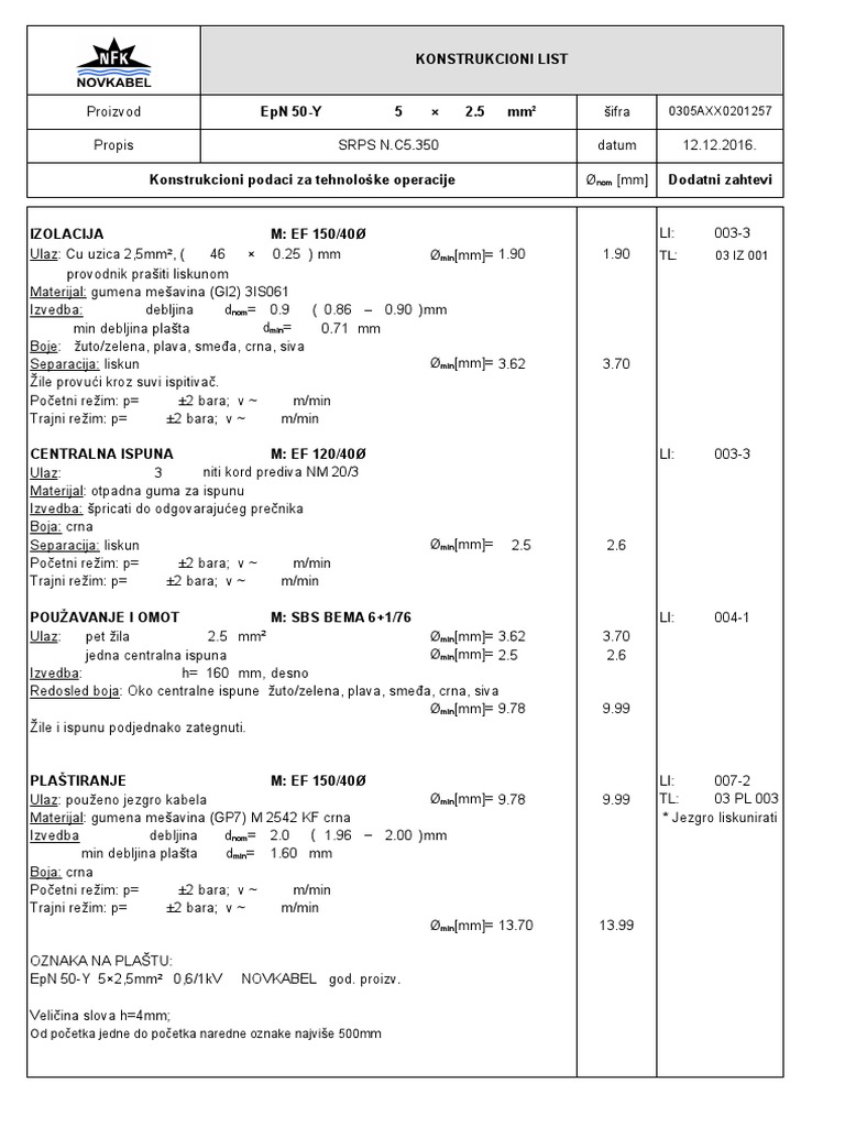EpN 50-Y 5x2,5 | PDF