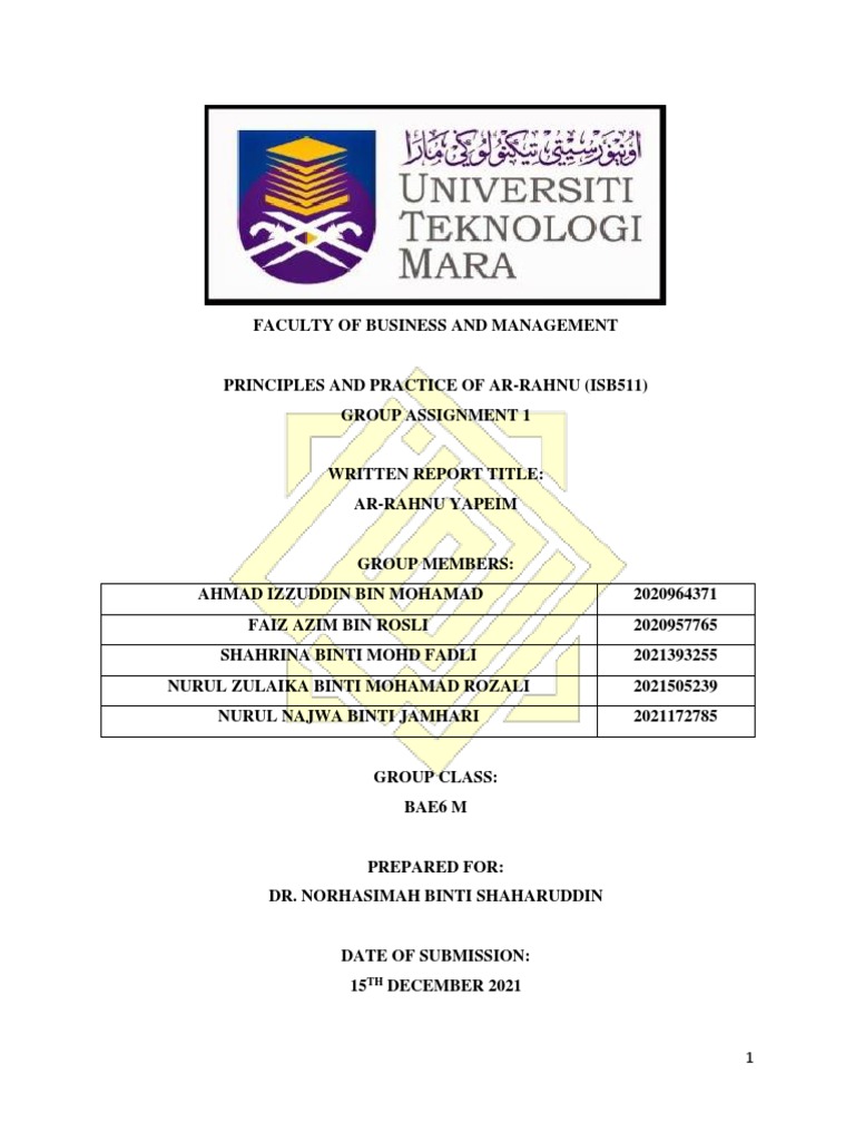 Isb511 Assignment 1 (Yapeim) | PDF | Debit Card | Pawnbroker