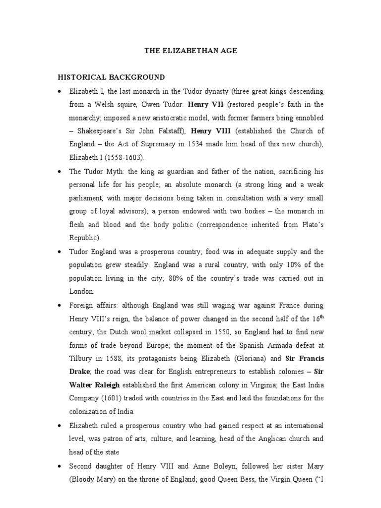 The Elizabeth An Age | PDF | William Shakespeare | Elizabeth I Of England