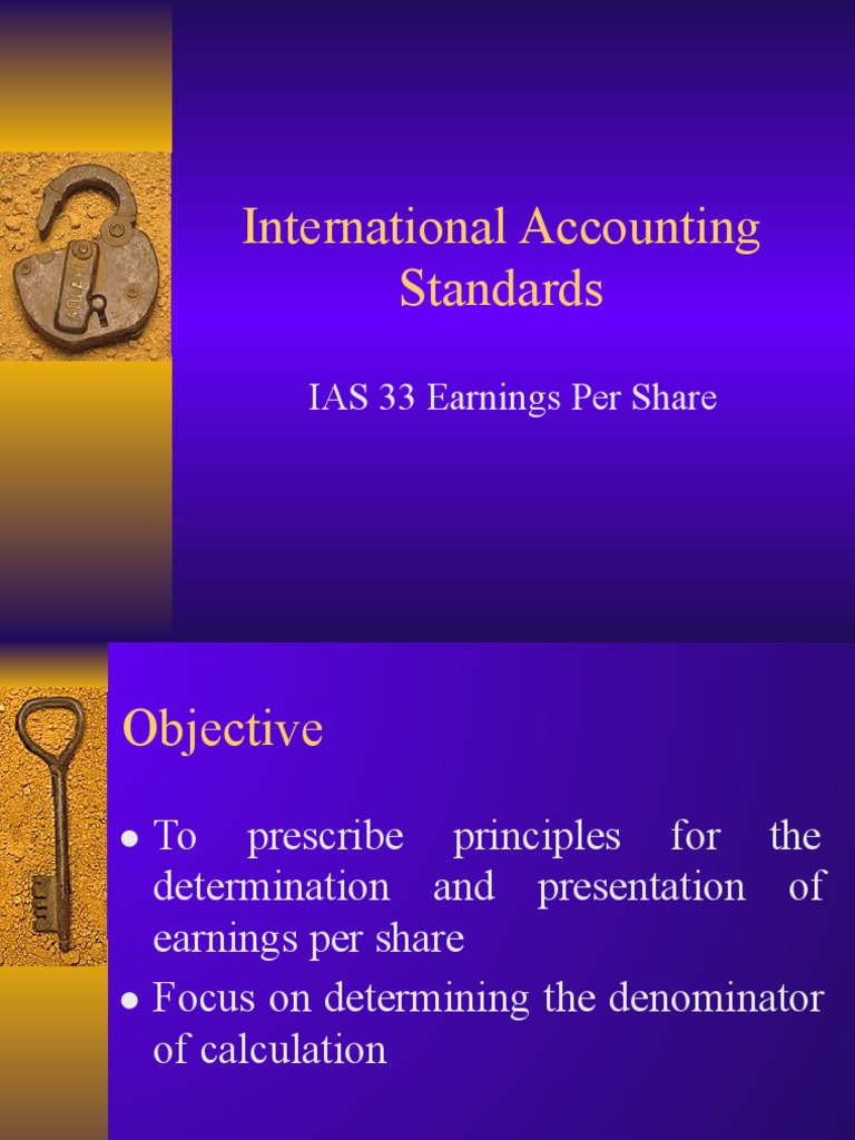 IAS 33 - Notes | PDF | Earnings Per Share | Dividend