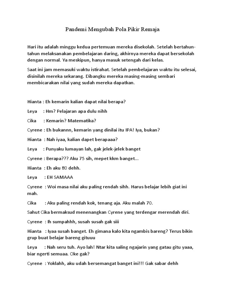 Naskah B.Indo SMP | PDF | Pengembangan Diri