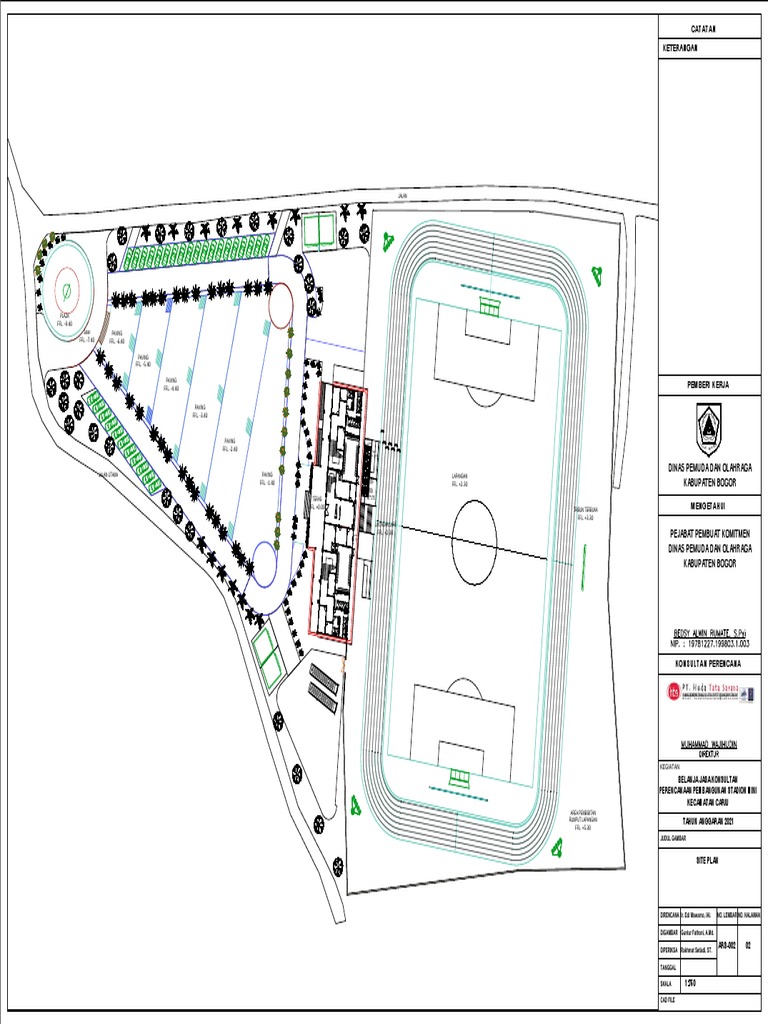 Site Plan Lapangan Bola | PDF